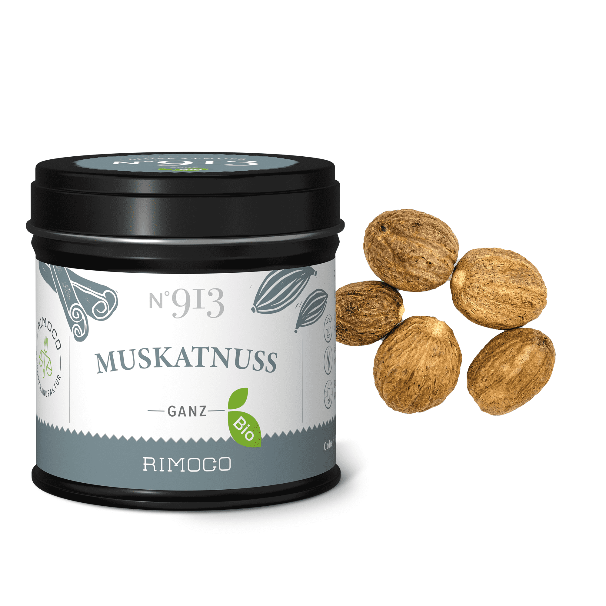 Bio Muskatnuss ganz – 5 Stück | Rimoco Gewürze
